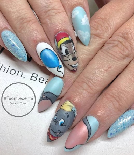Disney's Dumbo nails - Scratch Magazine