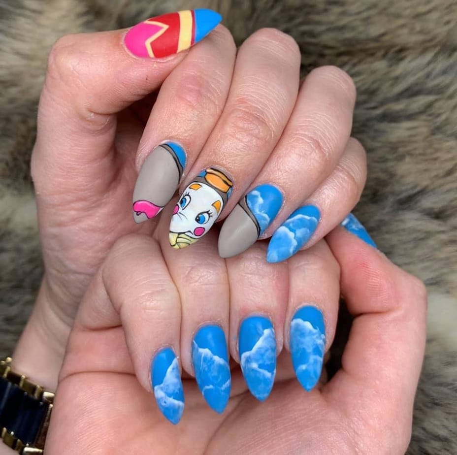 Disney's Dumbo nails - Scratch Magazine