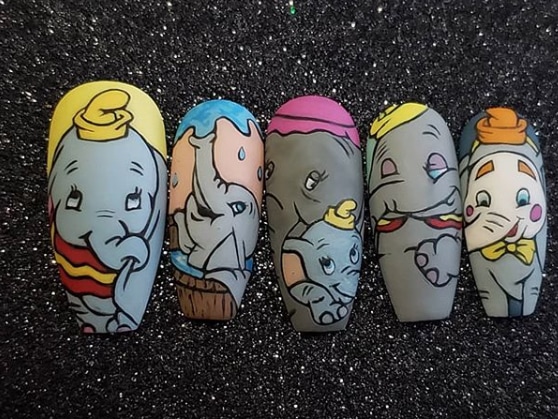 Disney's Dumbo nails - Scratch Magazine