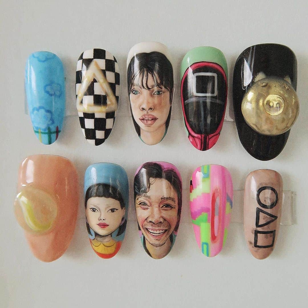 Squid Game nail art - Scratch Magazine