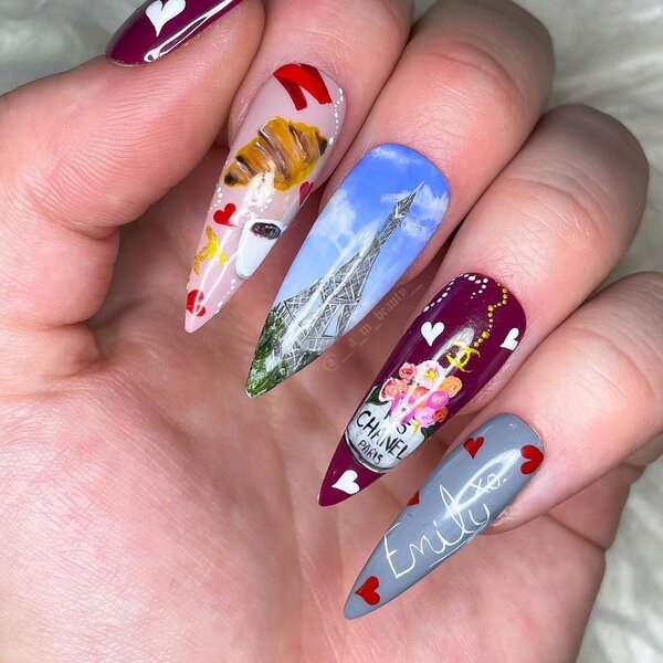 Emily in Paris nail designs - Scratch Magazine