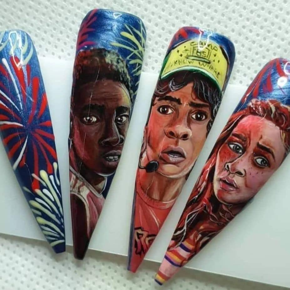 Stranger Things nails - Scratch Magazine