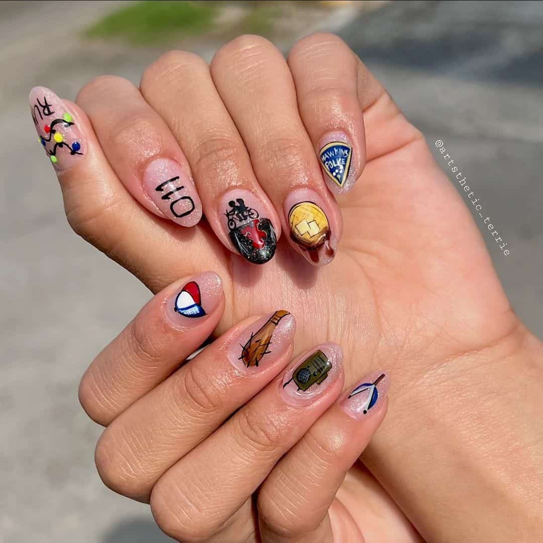 Stranger Things nails - Scratch Magazine