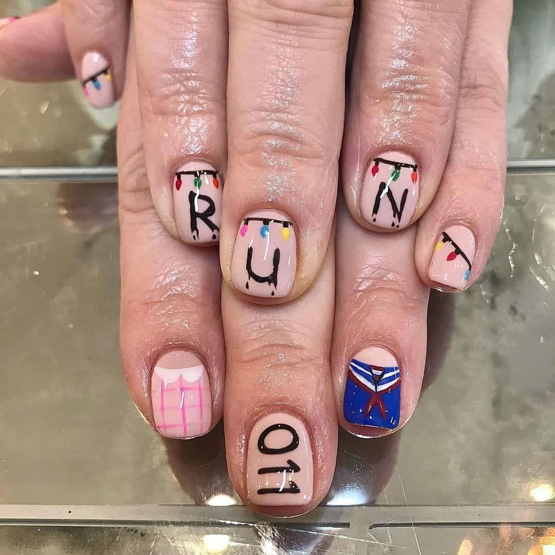 Stranger Things nails - Scratch Magazine