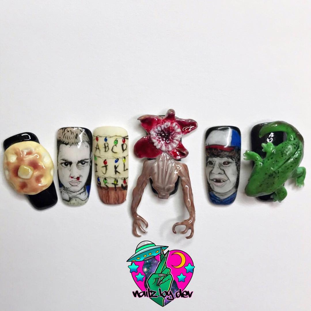Stranger Things nails - Scratch Magazine